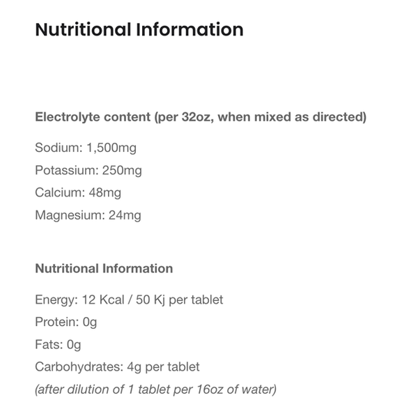 Precision Fuel and Hydration Electrolyte Tablets - 1500 - Strides ...